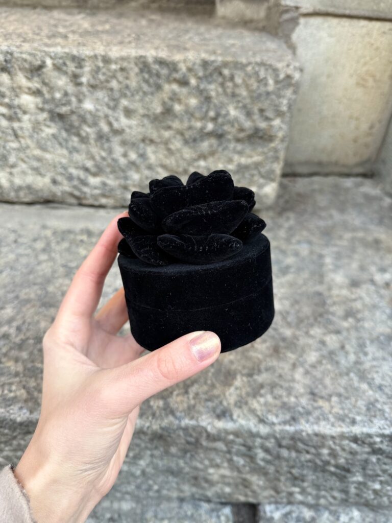 Day Velvet flower korulipas; musta - DOPP