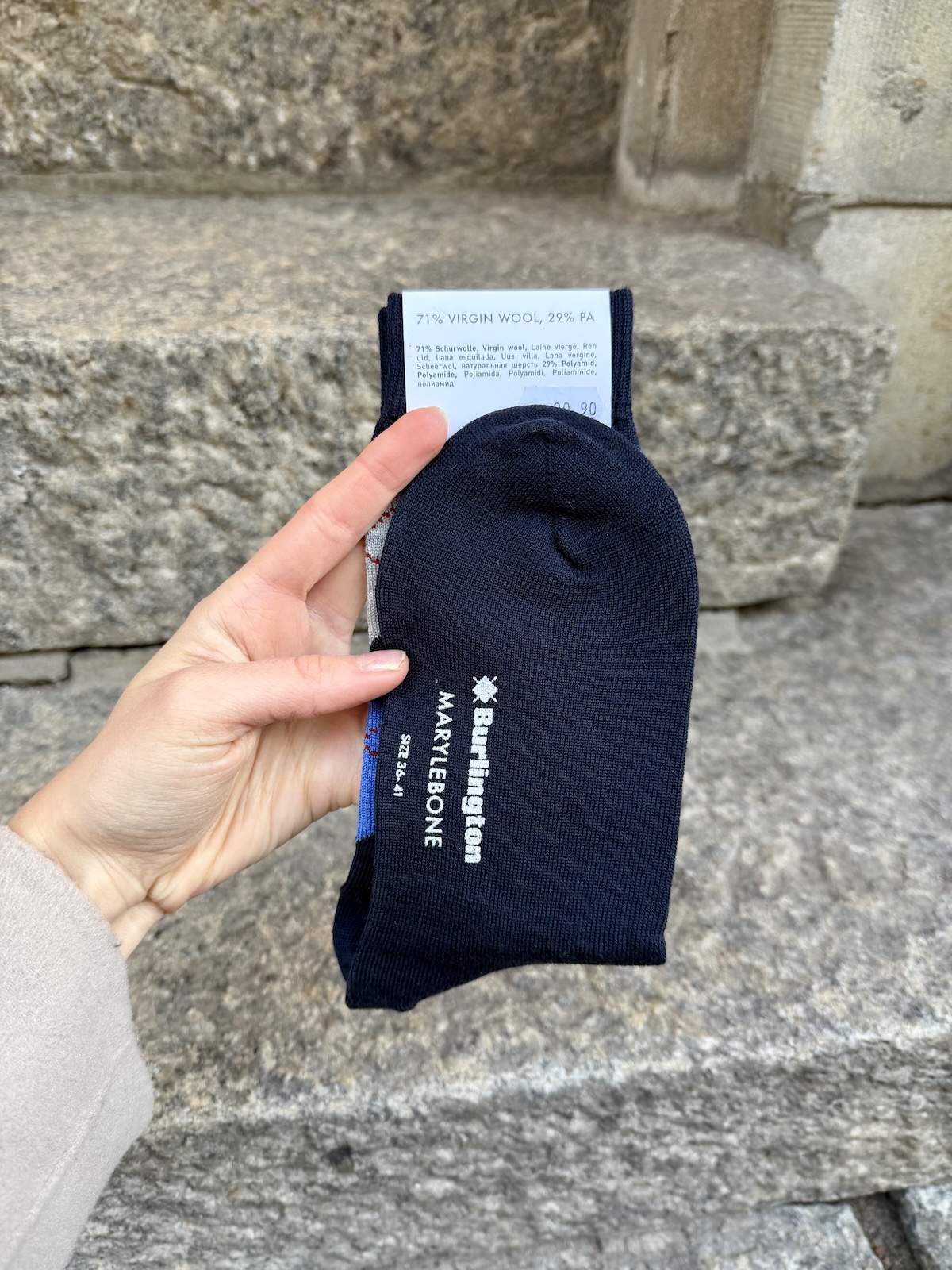 Burlington nilkkasukat 22073; musta - DOPP