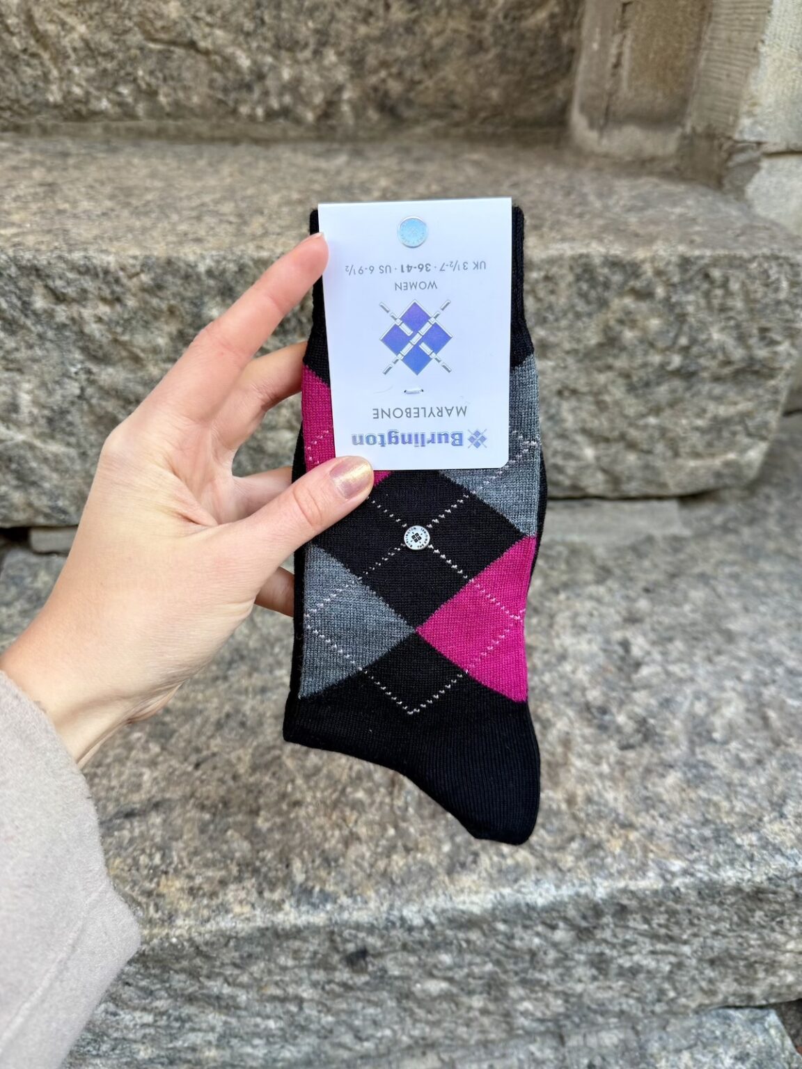 Burlington nilkkasukat 22073; musta - DOPP