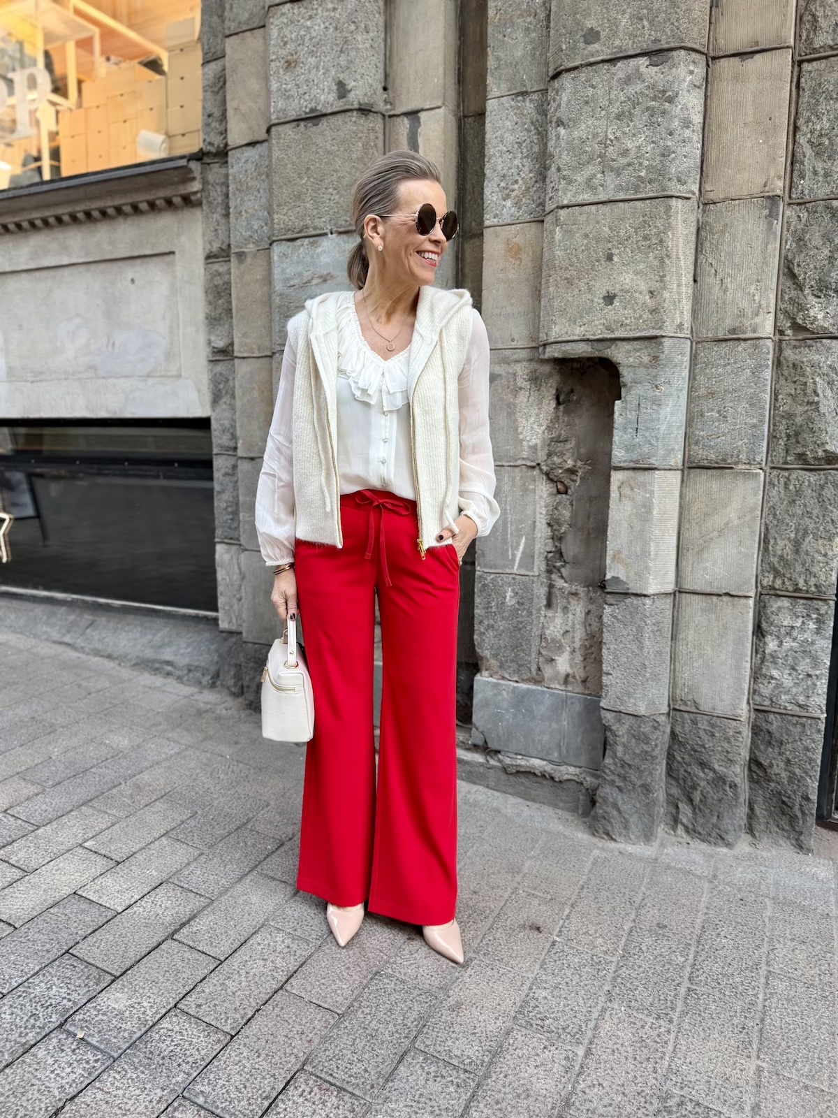 Sanaz paita; luonnonvalkoinen - DOPP